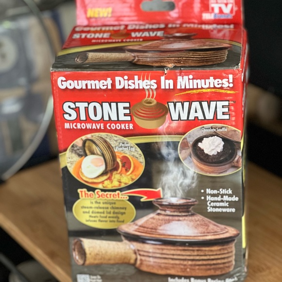 Telebrands | Kitchen | Nib Telebrands Stone Wave Microwave Stone Ware ...